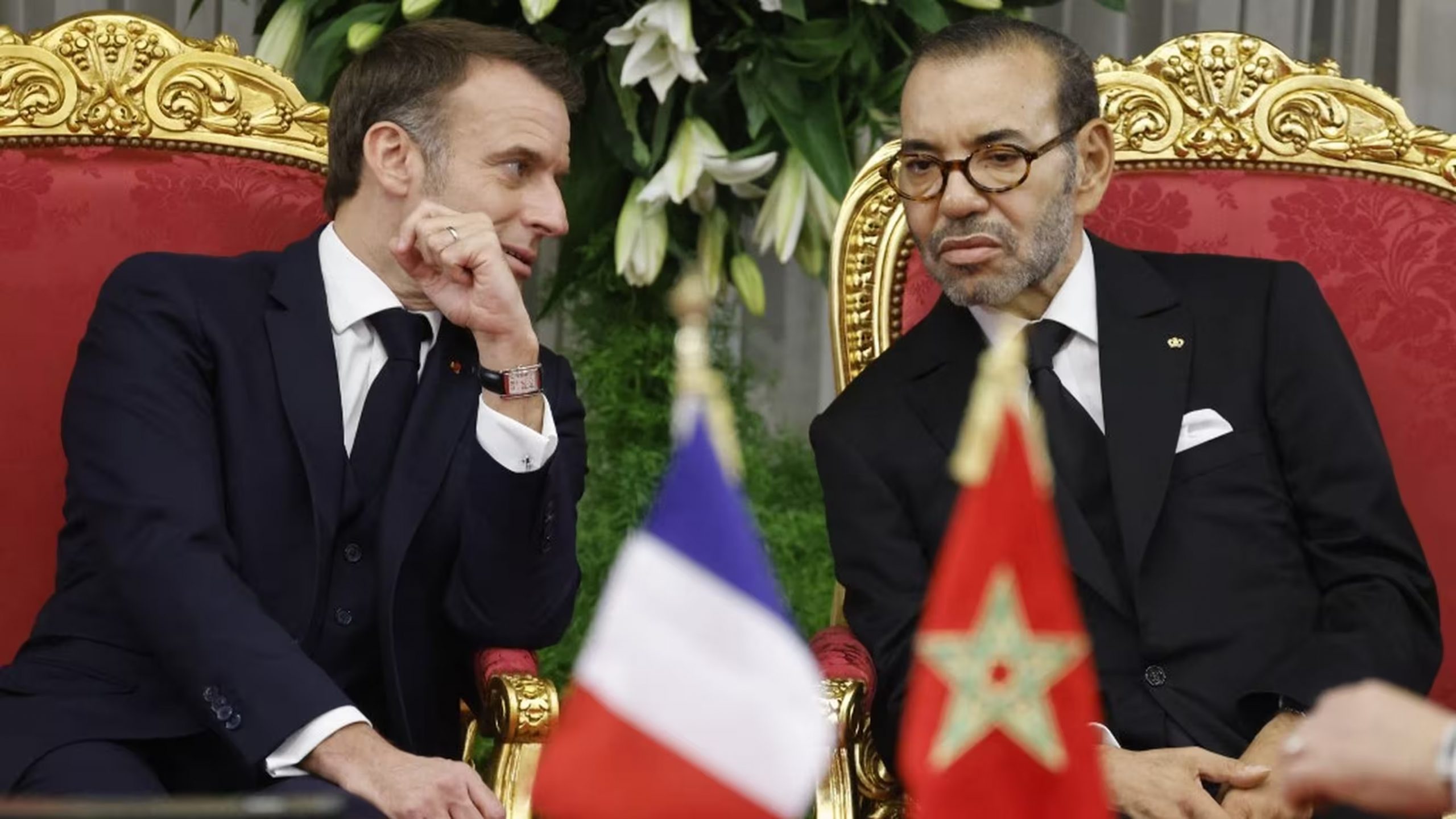 En visite d’Etat au Maroc, le Président Emmanuel Macron salue le rôle ...